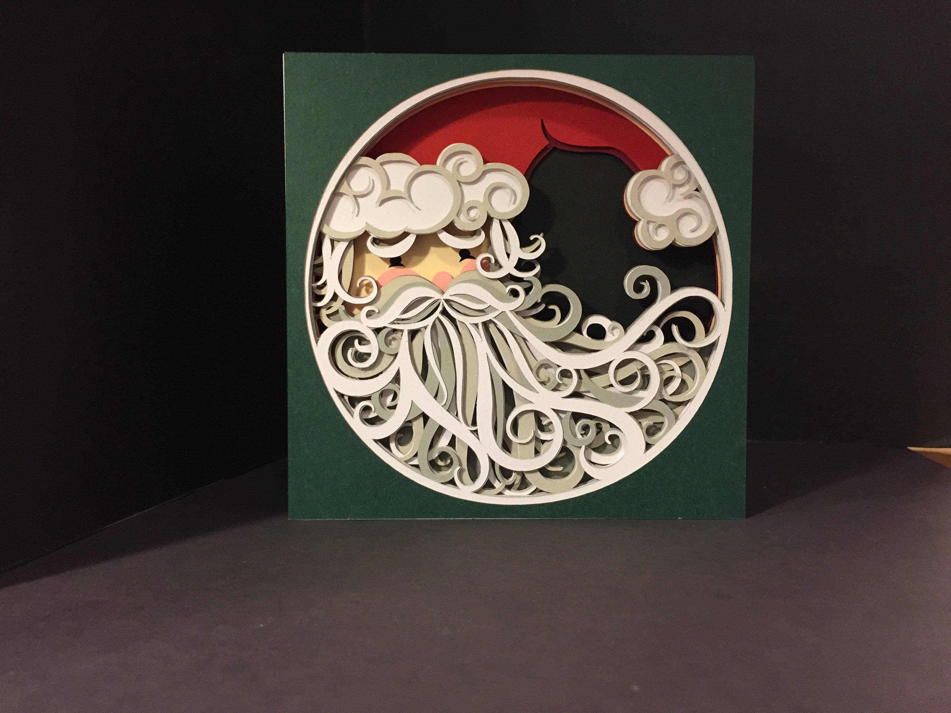3D SANTA SVG - CHRISTMAS SVG