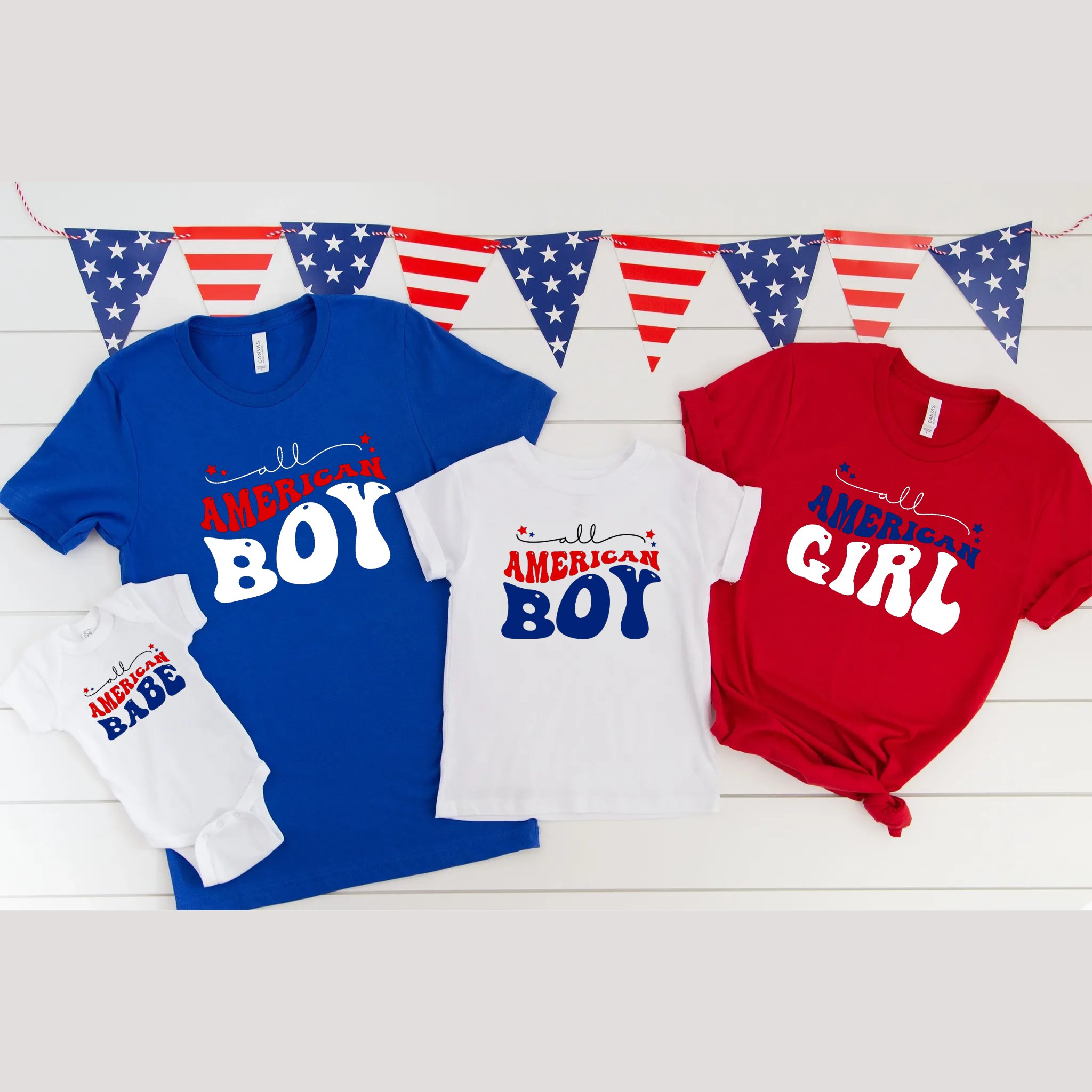 All American Girl Retro SVG | Retro 4th Of July SVG