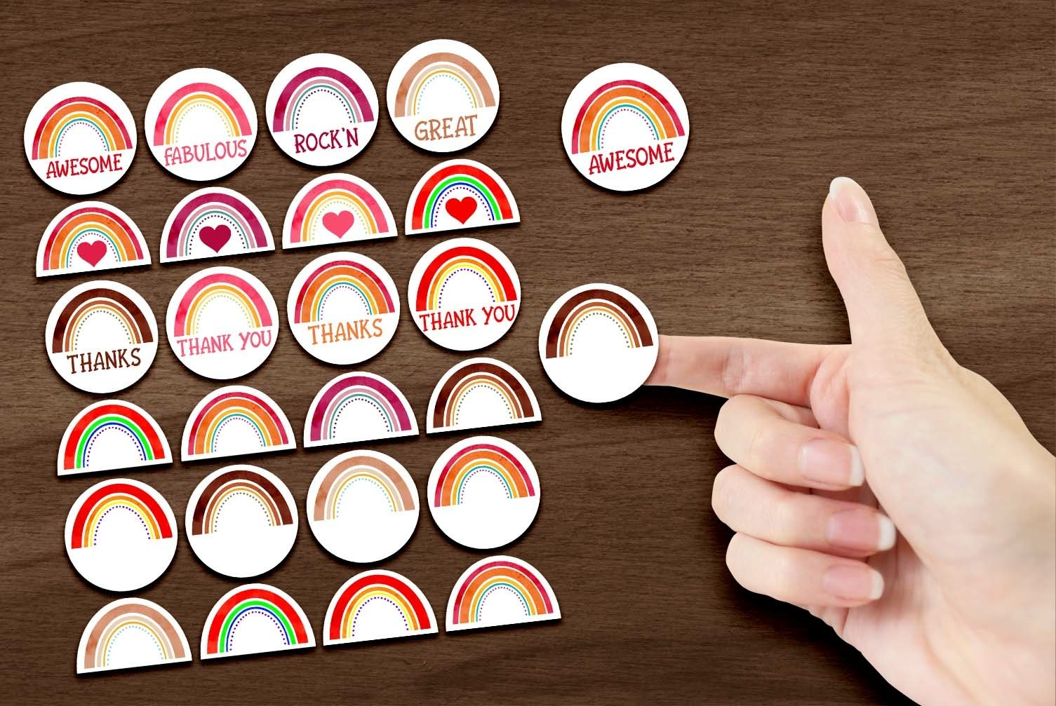 Sticker on Finger Mockup PSD, Sticker with Hand Mockup PNG