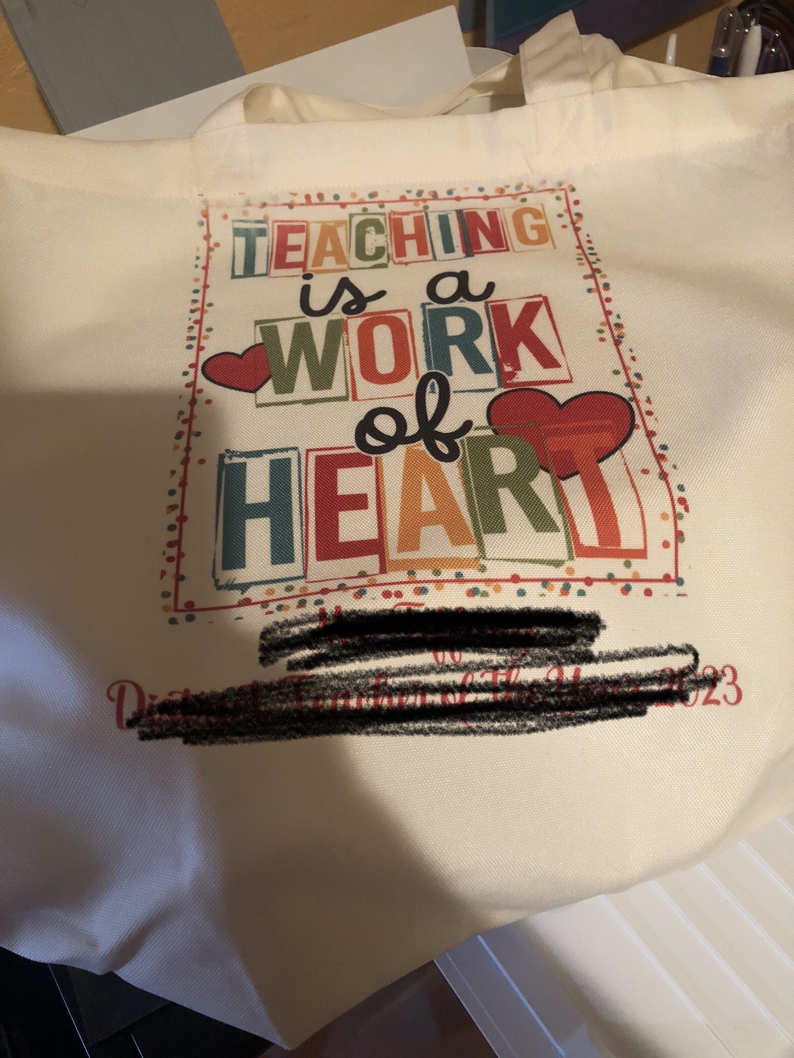 Teaching is a Work of Heart Teacher Appreciation Card