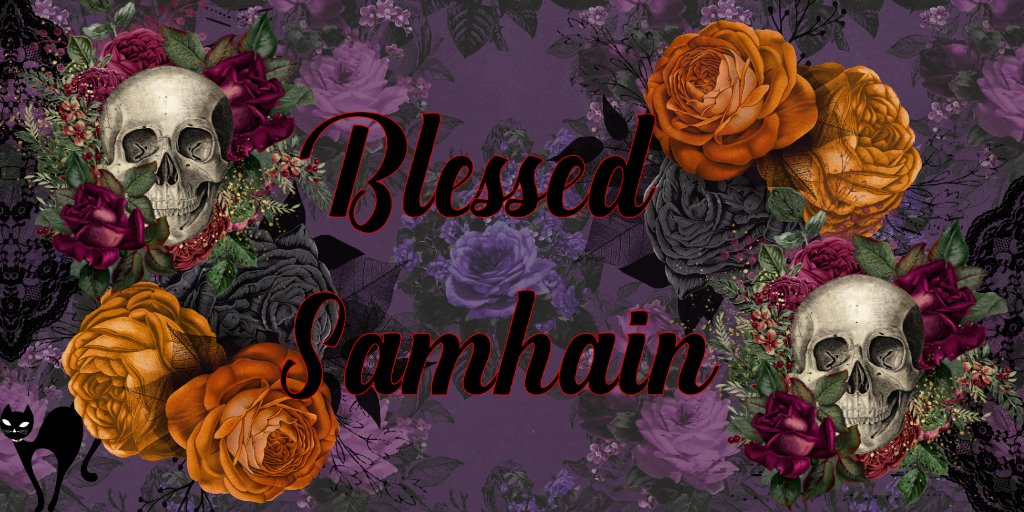 Halloween Shabby Floral Clipart