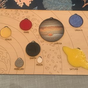 laser cut Solar System Puzzle Toys - Planets Jigsaw Puzzles