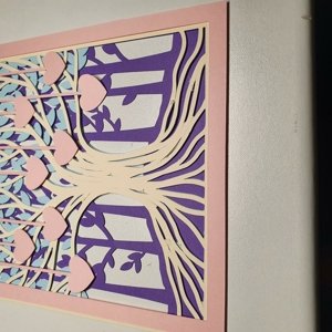 Layered papercut | paper cut| Tree papercut