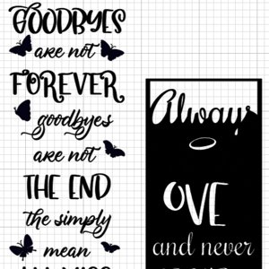 Memorial candle svg bundle, memorial quotes