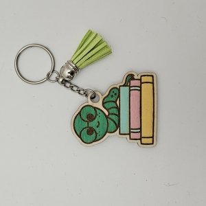 School Wooden Keychain Laser Cut. Key Ring for (3704444)