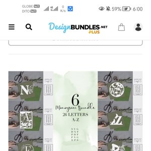 Monogram Bundle, 6 Different Designs Full (766562)