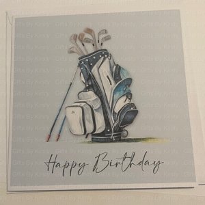Golfing Cards with and without text | Golf Clipart Included