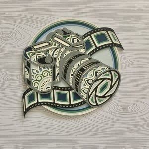 3d svg Multi layer mandala photo camera layered (618531) | Cut Files ...