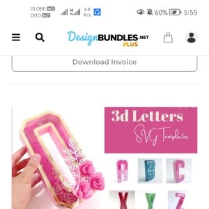 SVG 3D Alphabet Shaker Letters from A to Z (2431732)